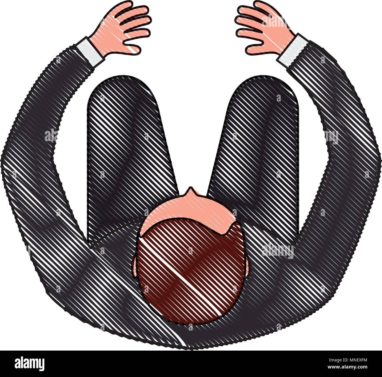 business man is sitting view from above Stock Vector Image & Art - Alamy