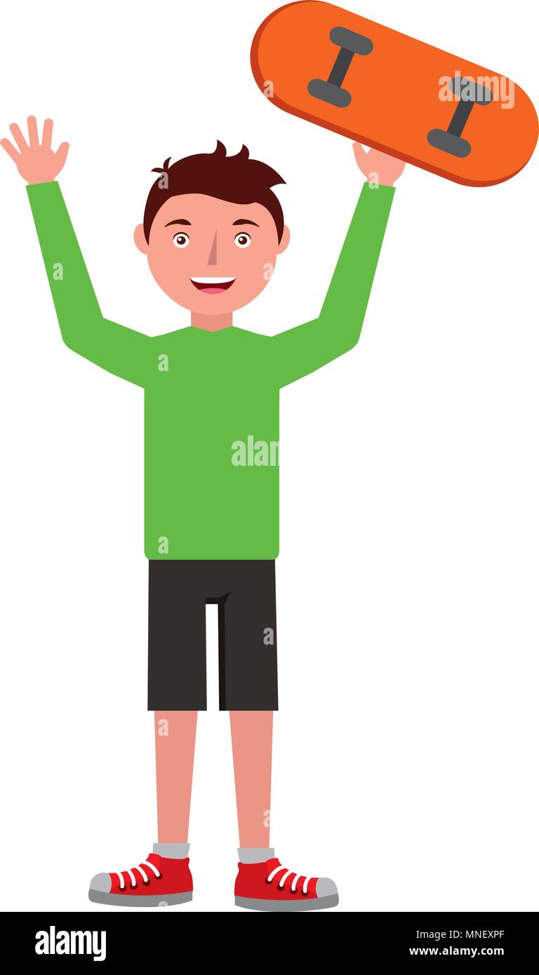 Skateboard fashion man Stock Vector Images - Alamy