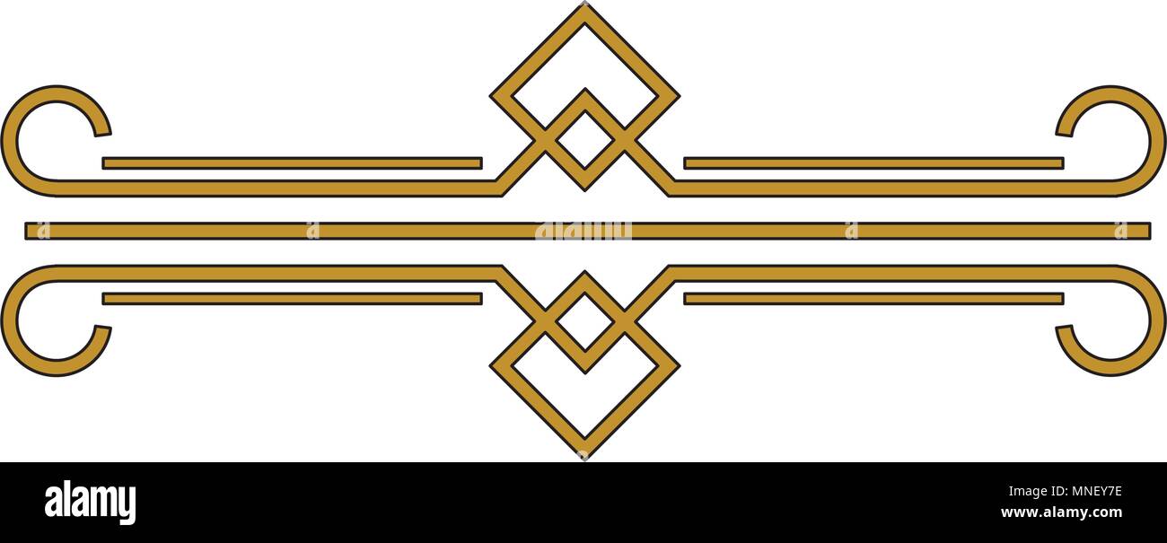 victorian line border style Stock Vector Image & Art - Alamy