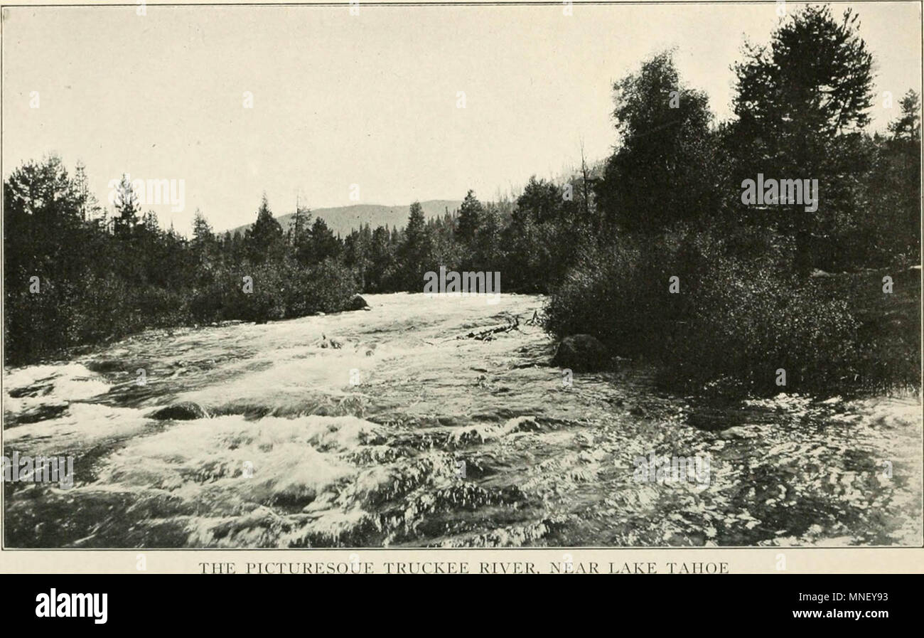 The lake of the sky, Lake Tahoe, in the high Sierras of California and ...