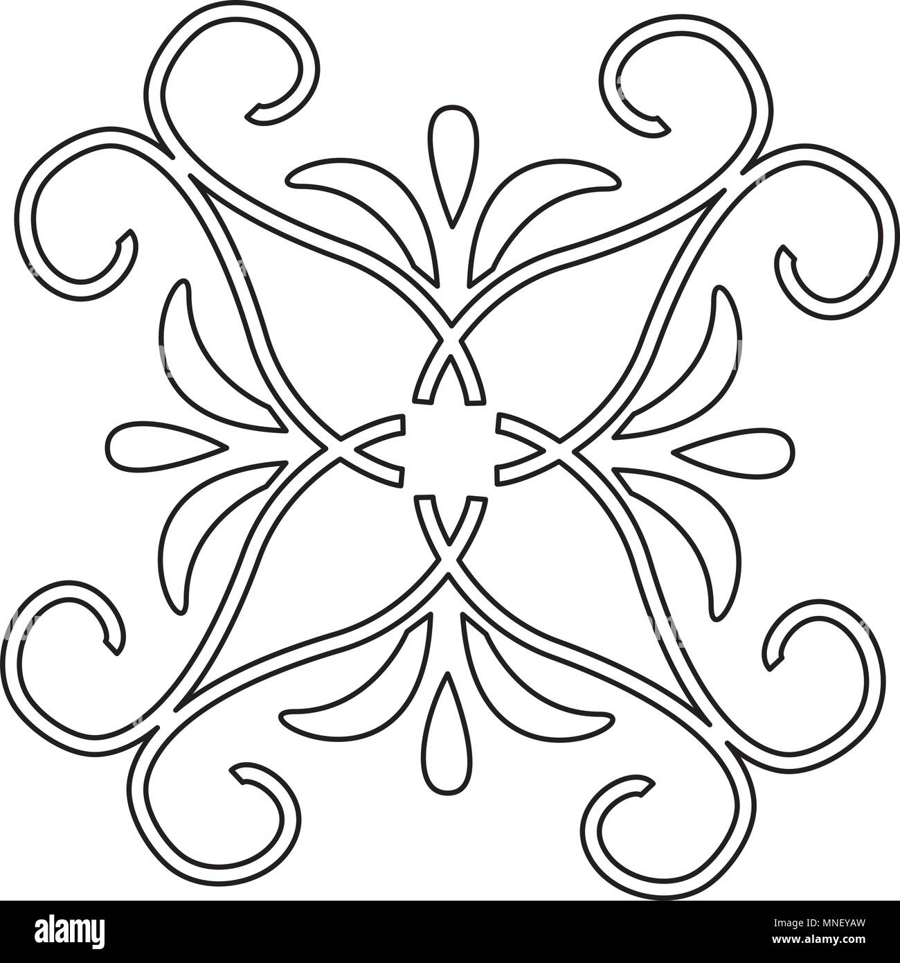 Classic scroll accent Black and White Stock Photos & Images - Alamy