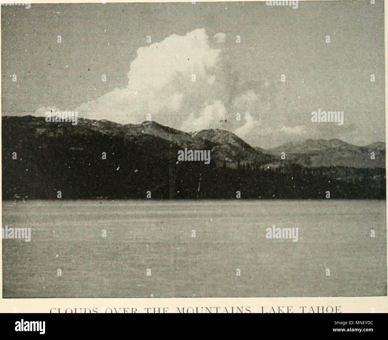 The lake of the sky, Lake Tahoe, in the high Sierras of California and ...