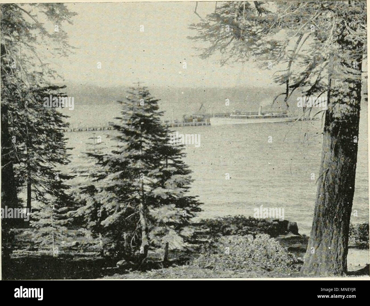 The lake of the sky, Lake Tahoe, in the high Sierras of California and ...