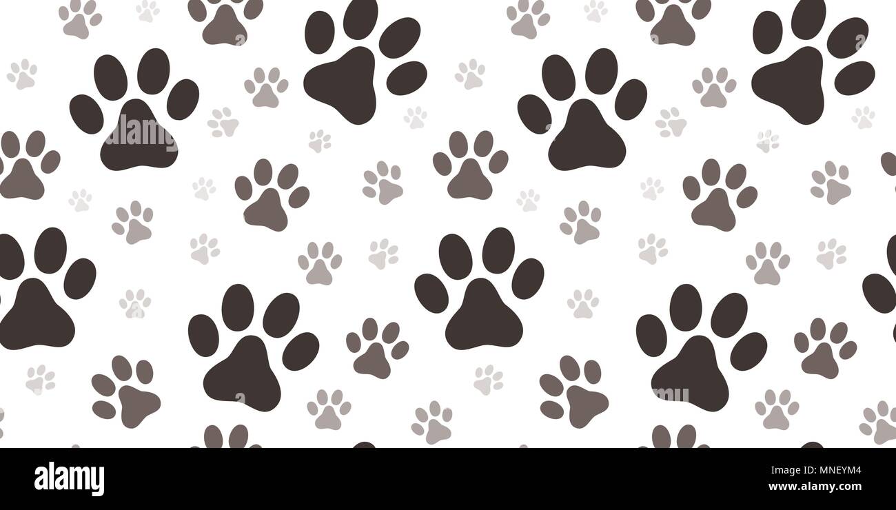 Dog paw print seamless pattern Stock Vector Image & Art - Alamy