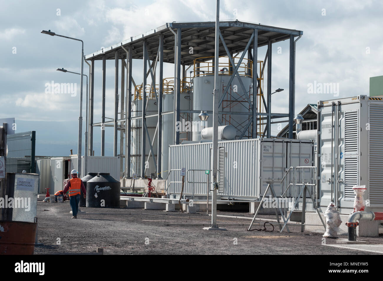 Power plant in Puerto Villamil, Isabela Island, Galapagos Islands ...