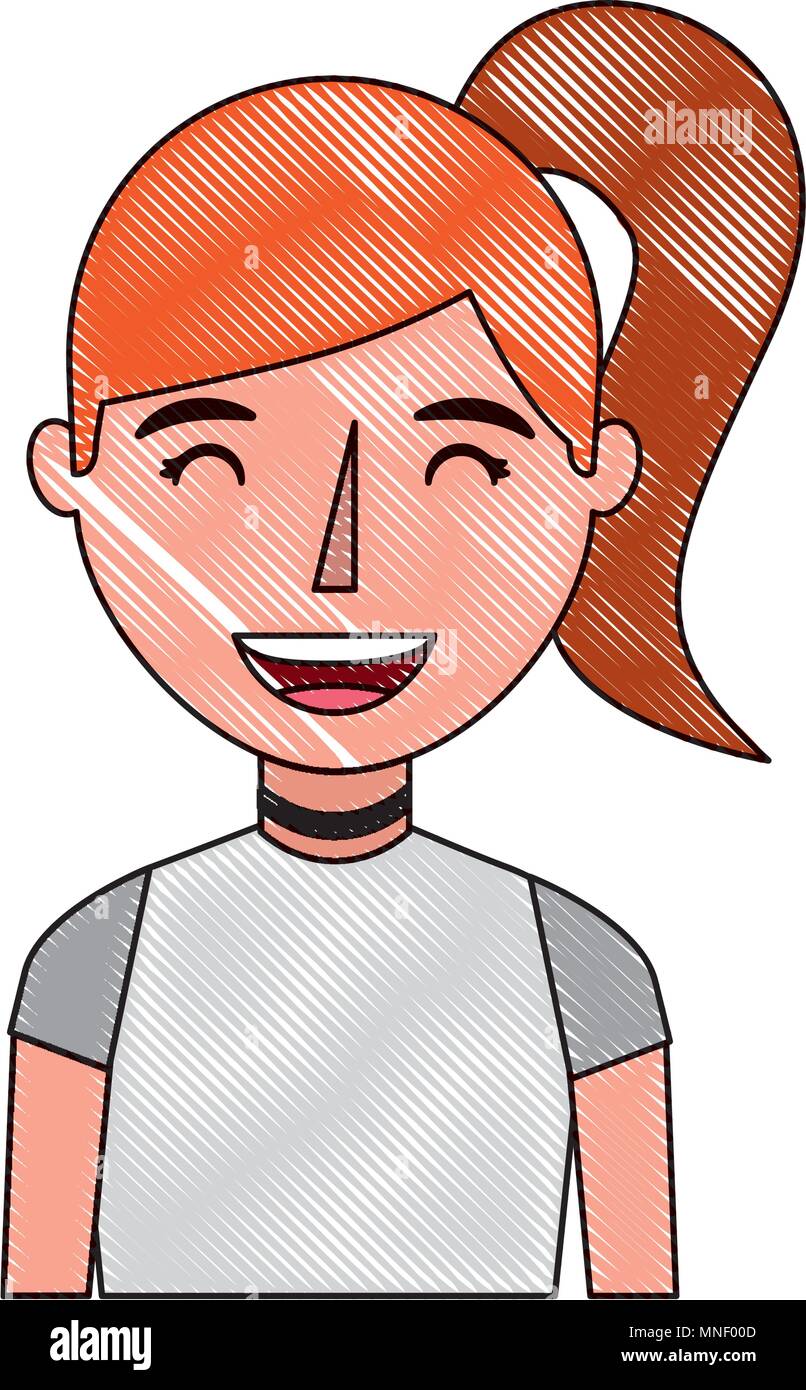 Young woman beautiful series Stock Vector Images - Alamy