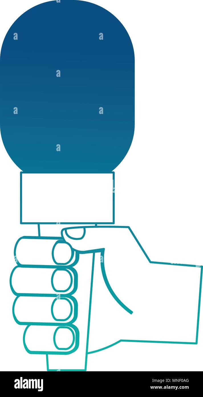 hand with press microphone Stock Vector Image & Art - Alamy