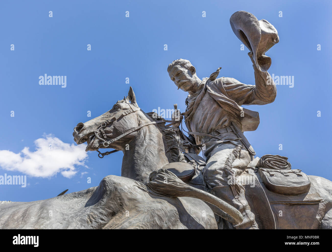John Simpson Chisum statue, Roswell, New Mexico, USA Stock Photo - Alamy