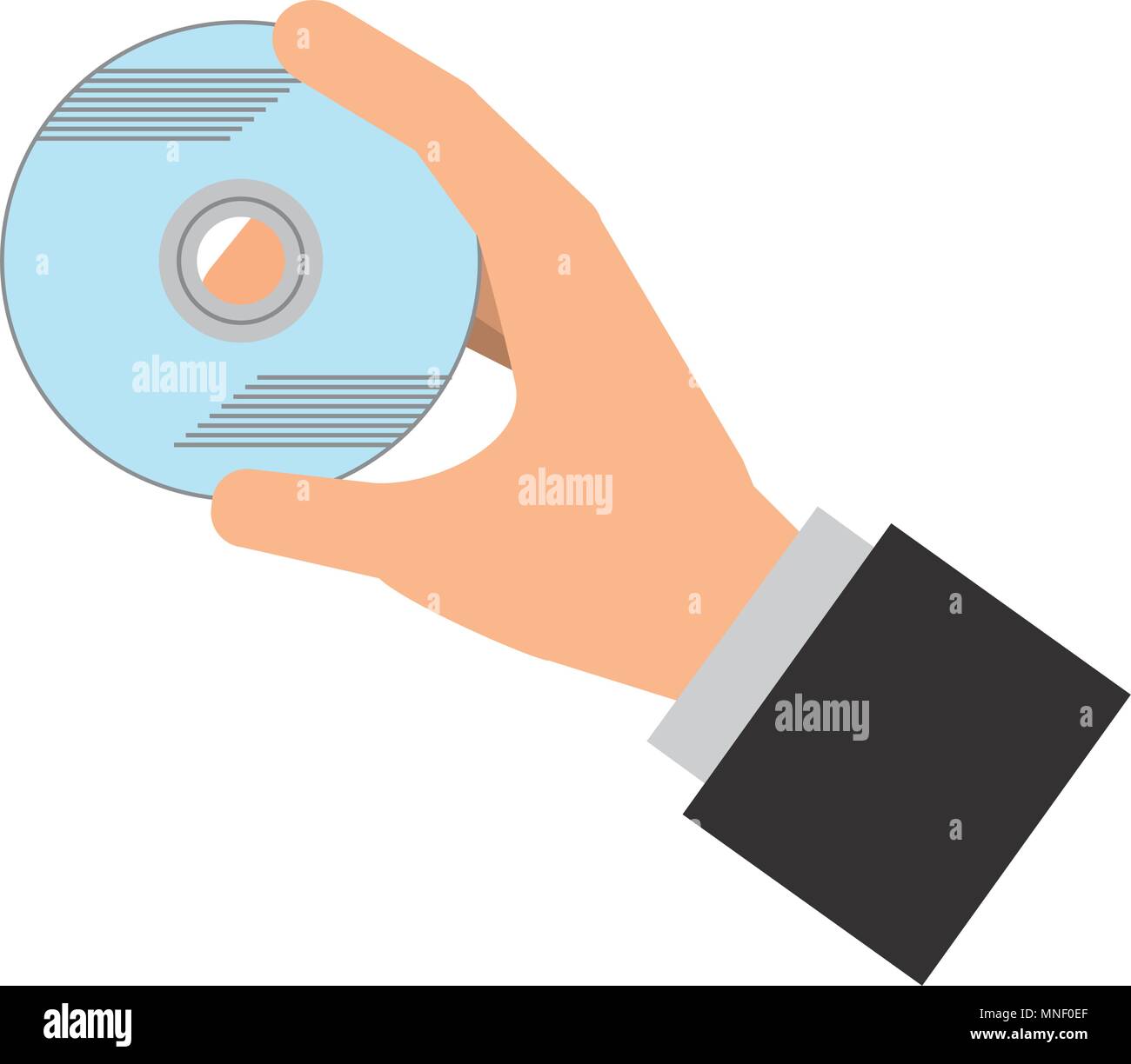 hand with compact disk Stock Vector Image & Art - Alamy