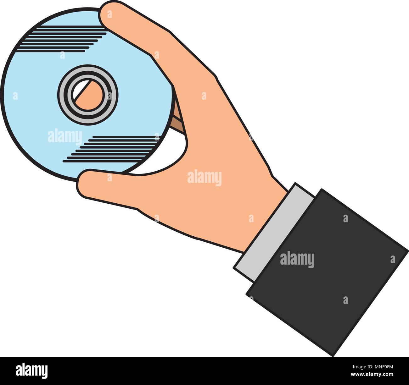 hand with compact disk Stock Vector Image & Art - Alamy