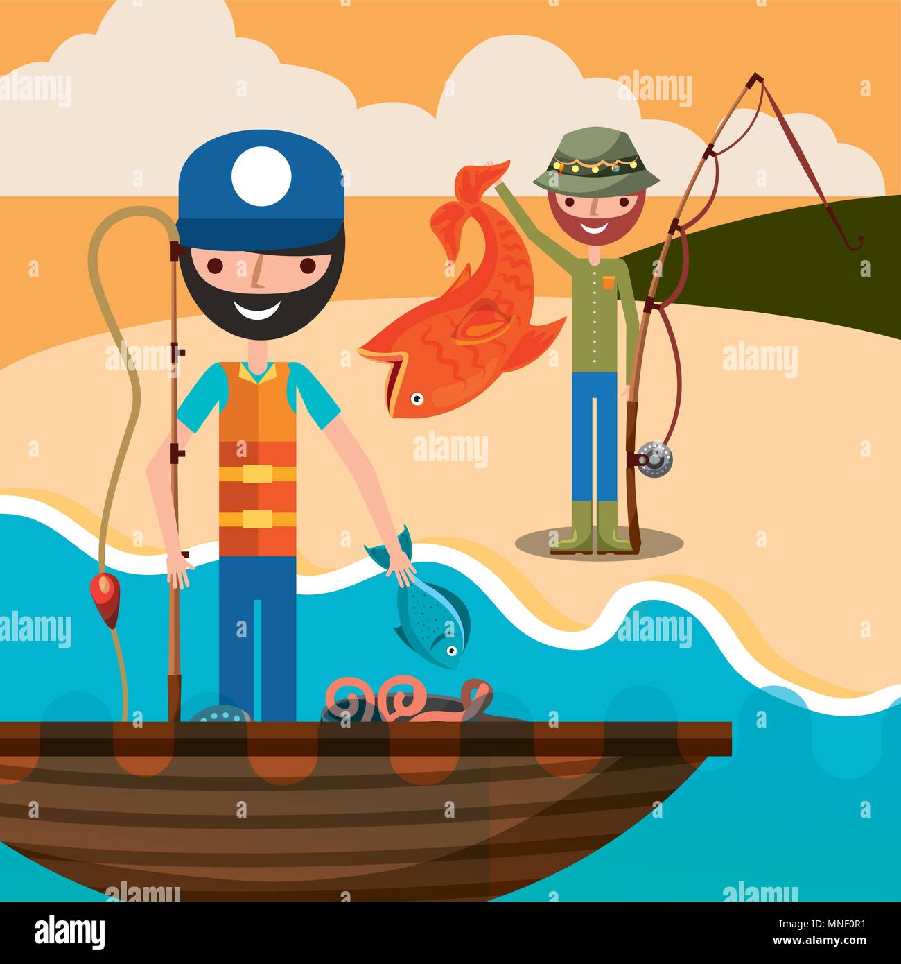 One angler Stock Vector Images - Alamy