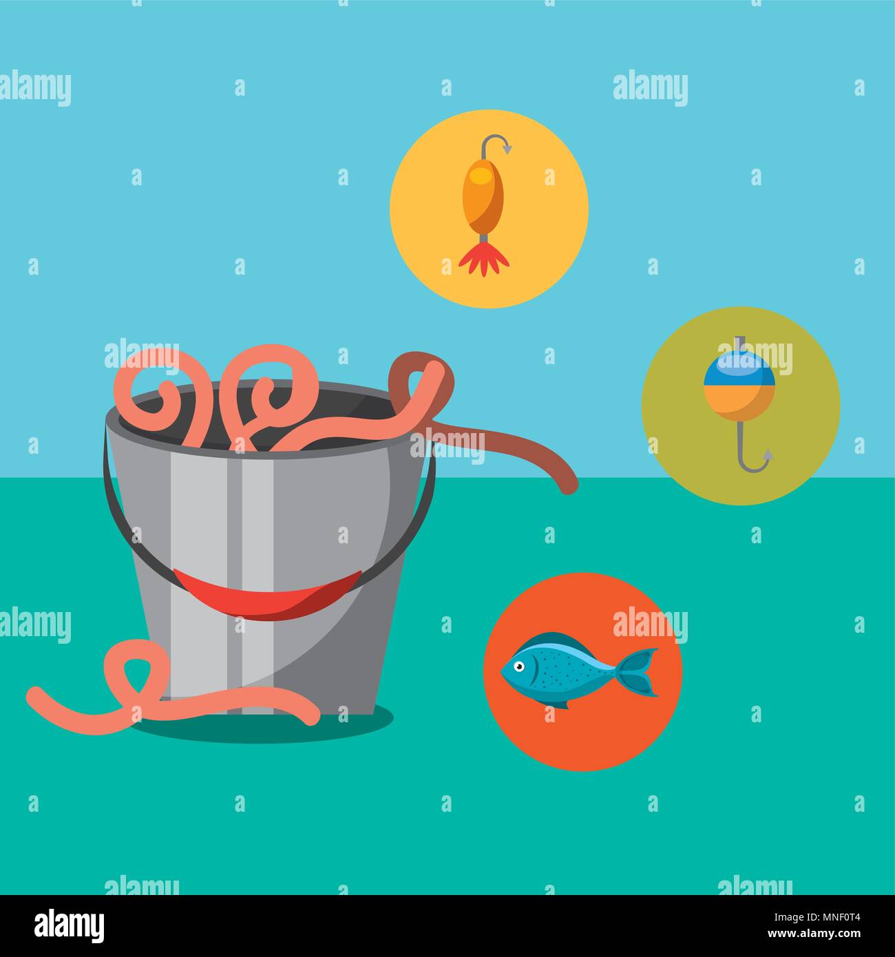 fishing fish cartoon Stock Vector Image & Art - Alamy