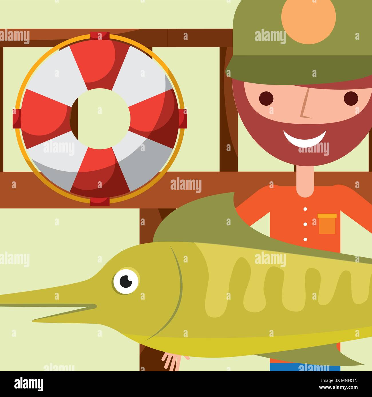 fishing people cartoon Stock Vector Image & Art - Alamy