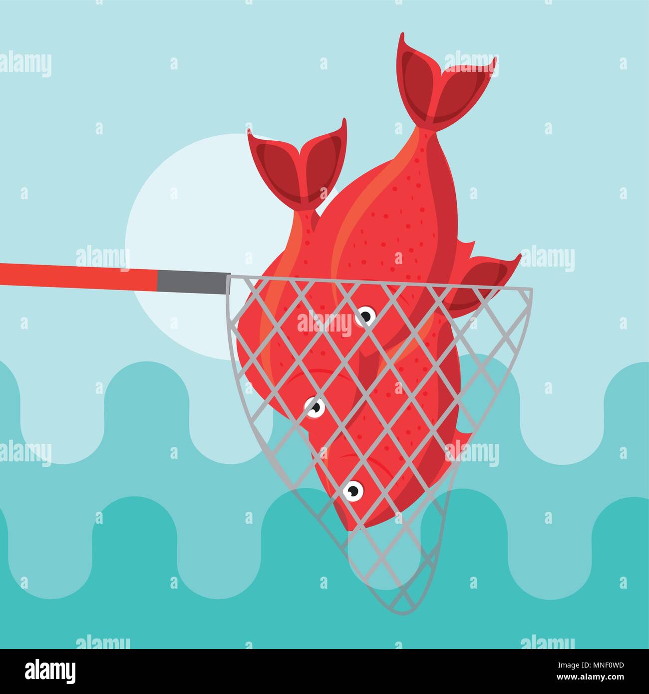 fishing fish cartoon Stock Vector Image & Art - Alamy