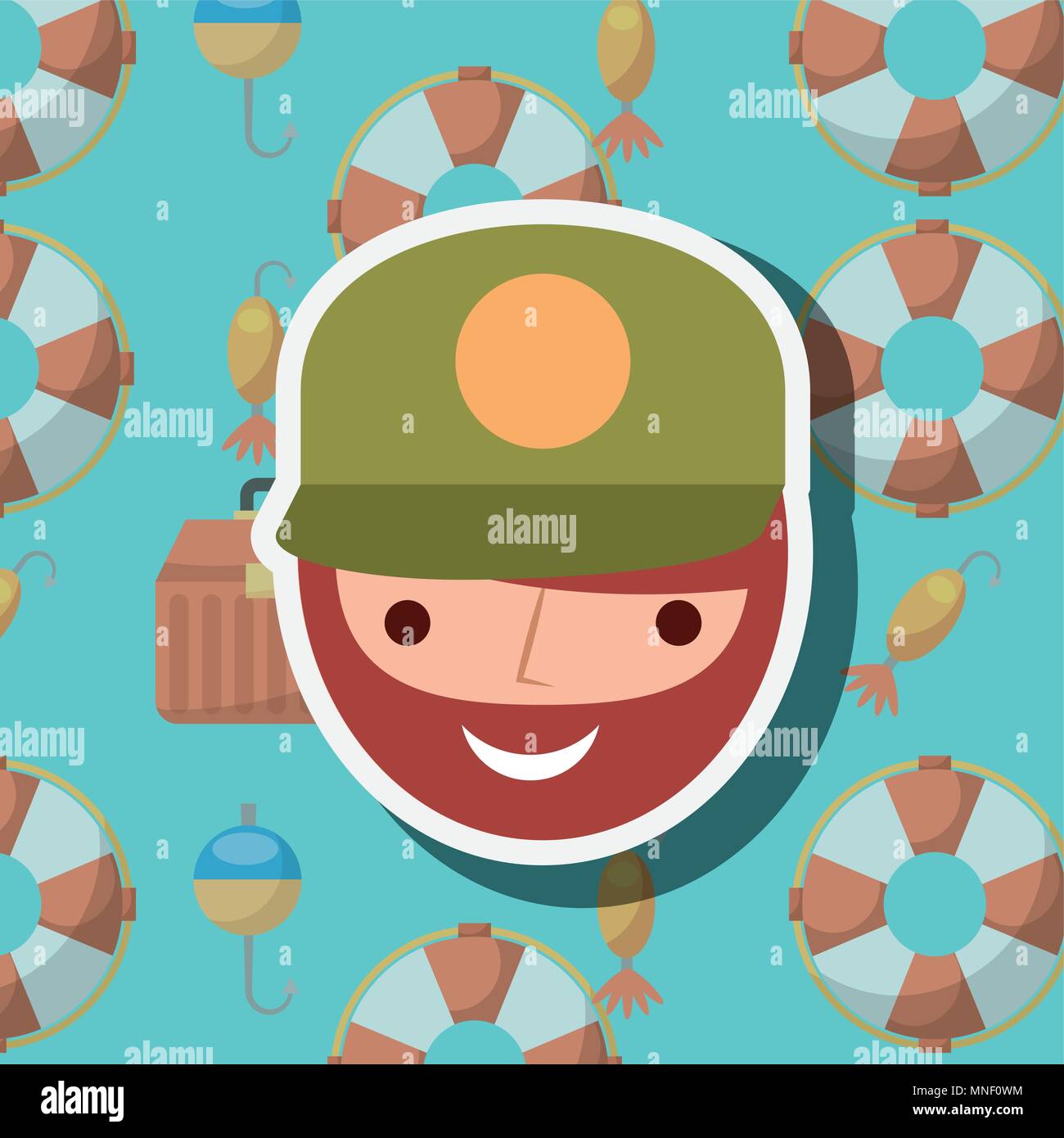 fishing people cartoon Stock Vector Image & Art - Alamy