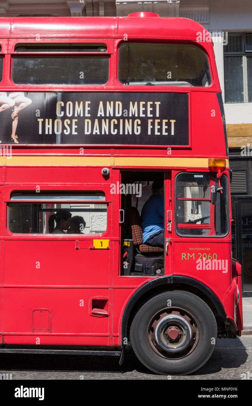 a traditional or heritage london TFL transport for london routemaster ...