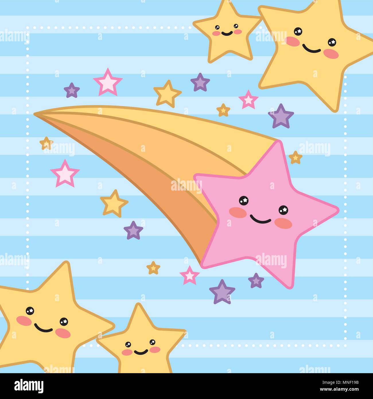 Sweet shiny star cartoon Stock Vector Images - Alamy