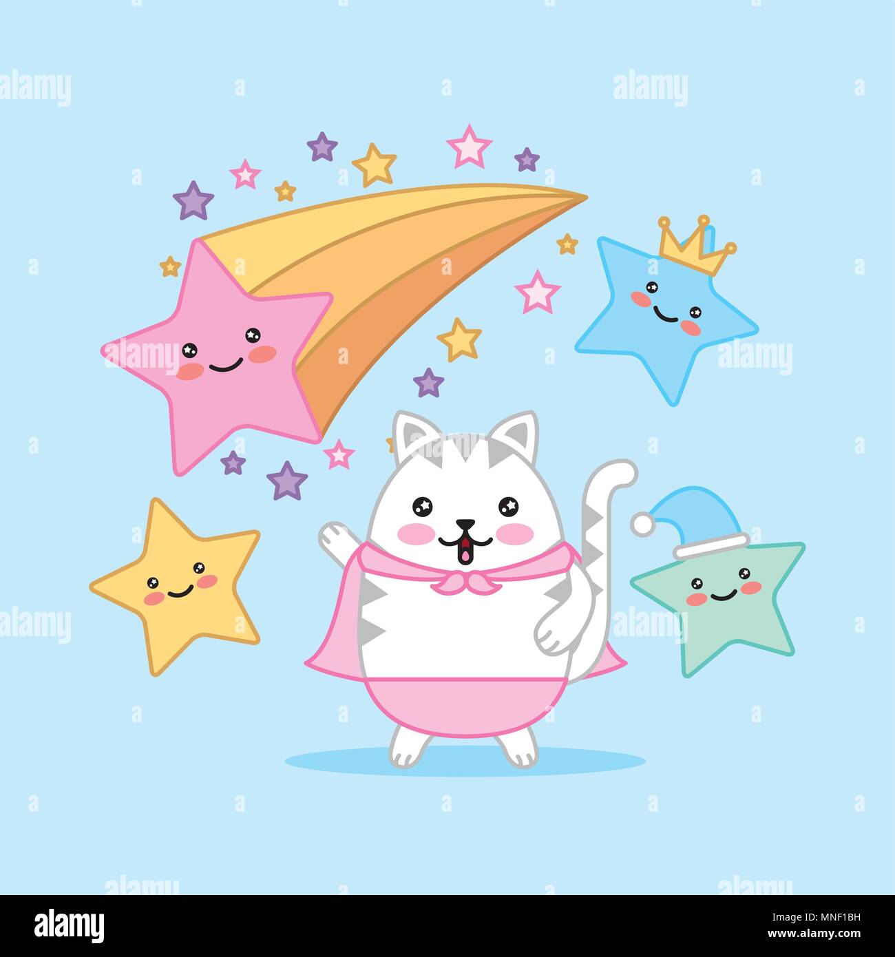 kawaii cartoon image Stock Vector Image & Art - Alamy