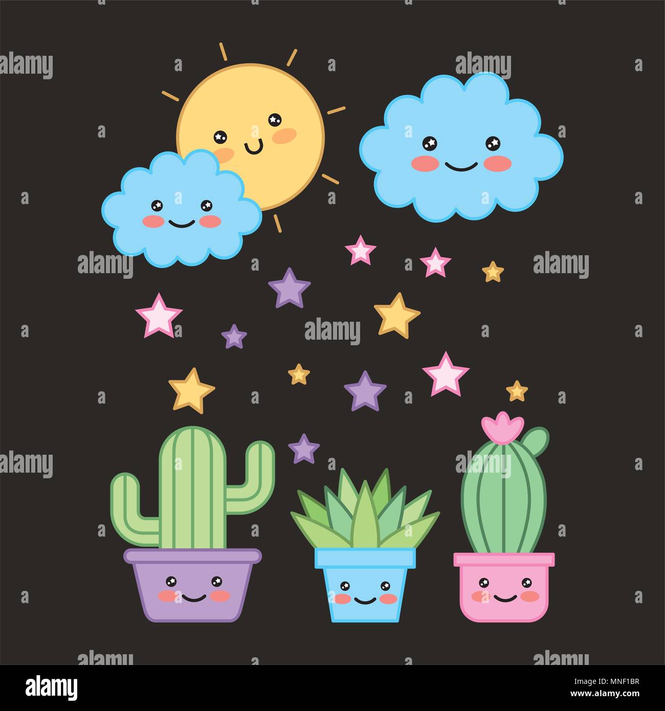 kawaii cartoon image Stock Vector Image & Art - Alamy