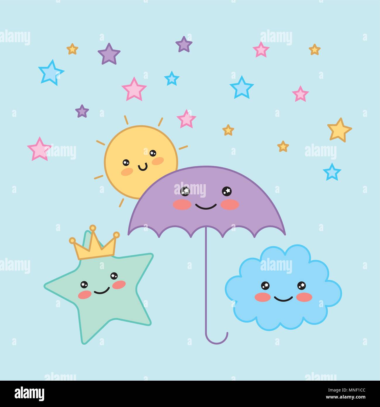 kawaii cartoon image Stock Vector Image & Art - Alamy