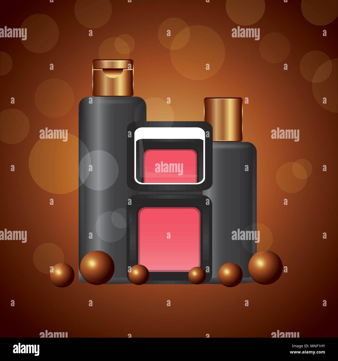 Makeup pattern face cream Stock Vector Images - Alamy