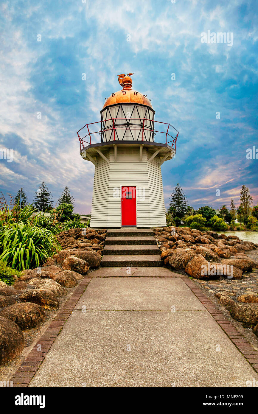 The small lighthouse in Wairoa New Zealand Stock Photo - Alamy