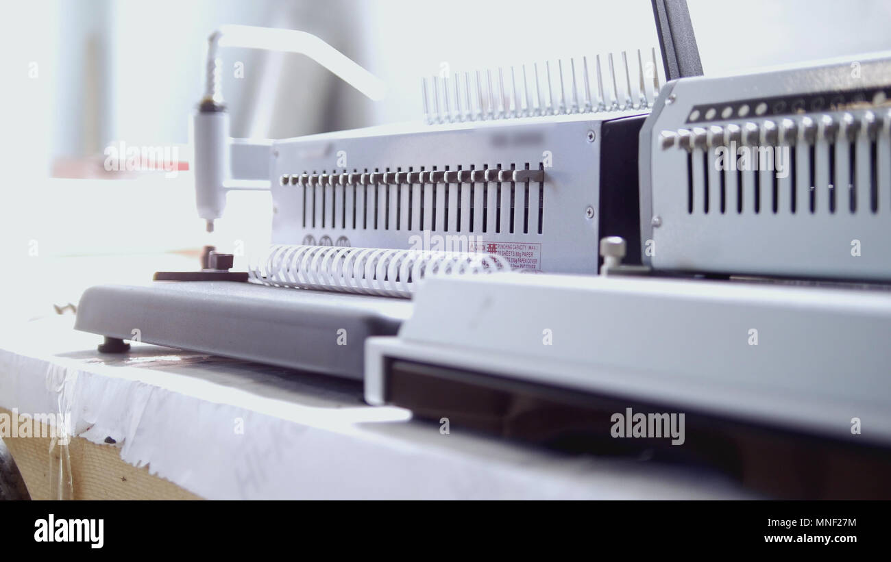 Industrial equipment for printing press in the typography Stock Photo ...