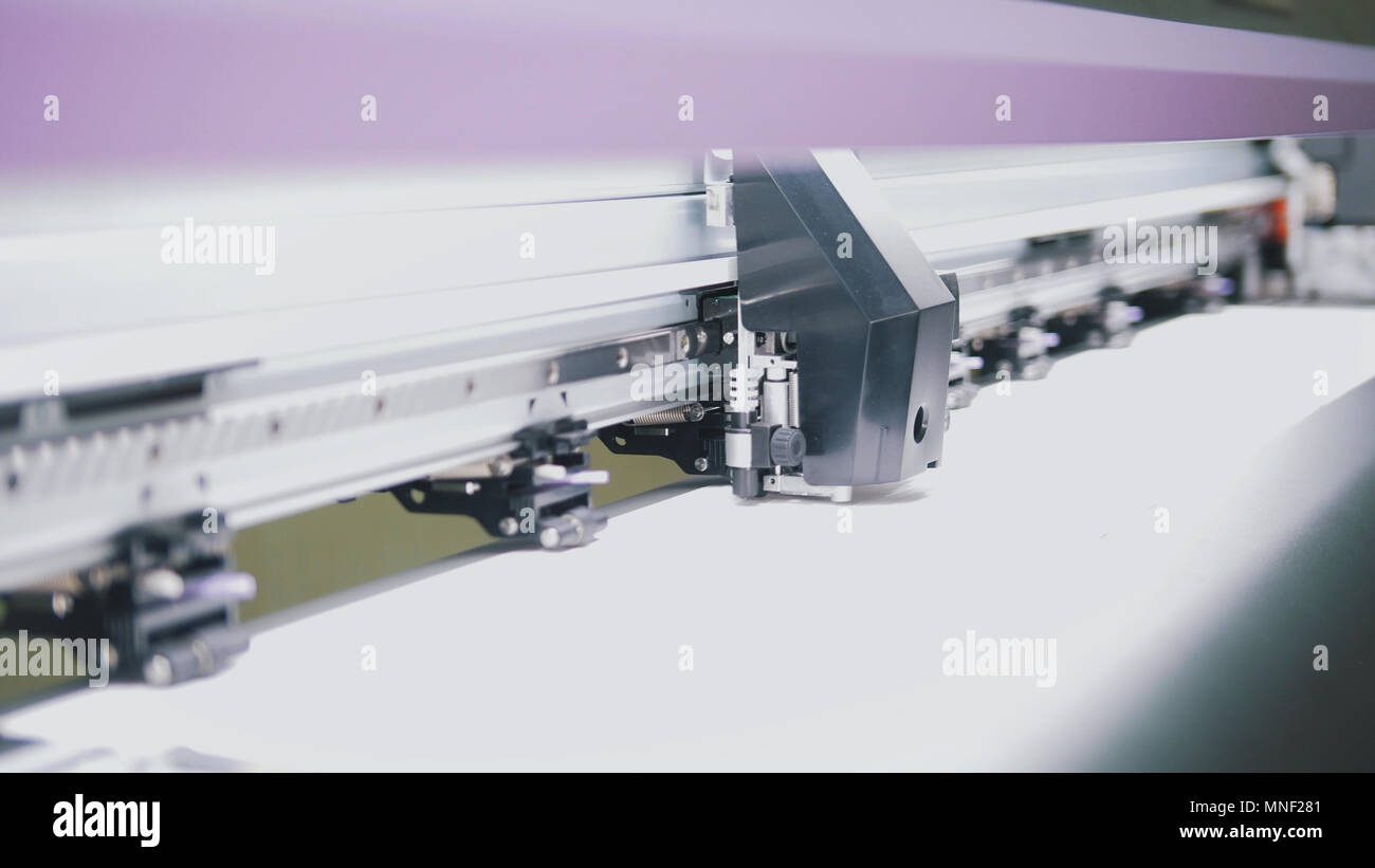 Printing of magazine - professional printing press in action Stock ...