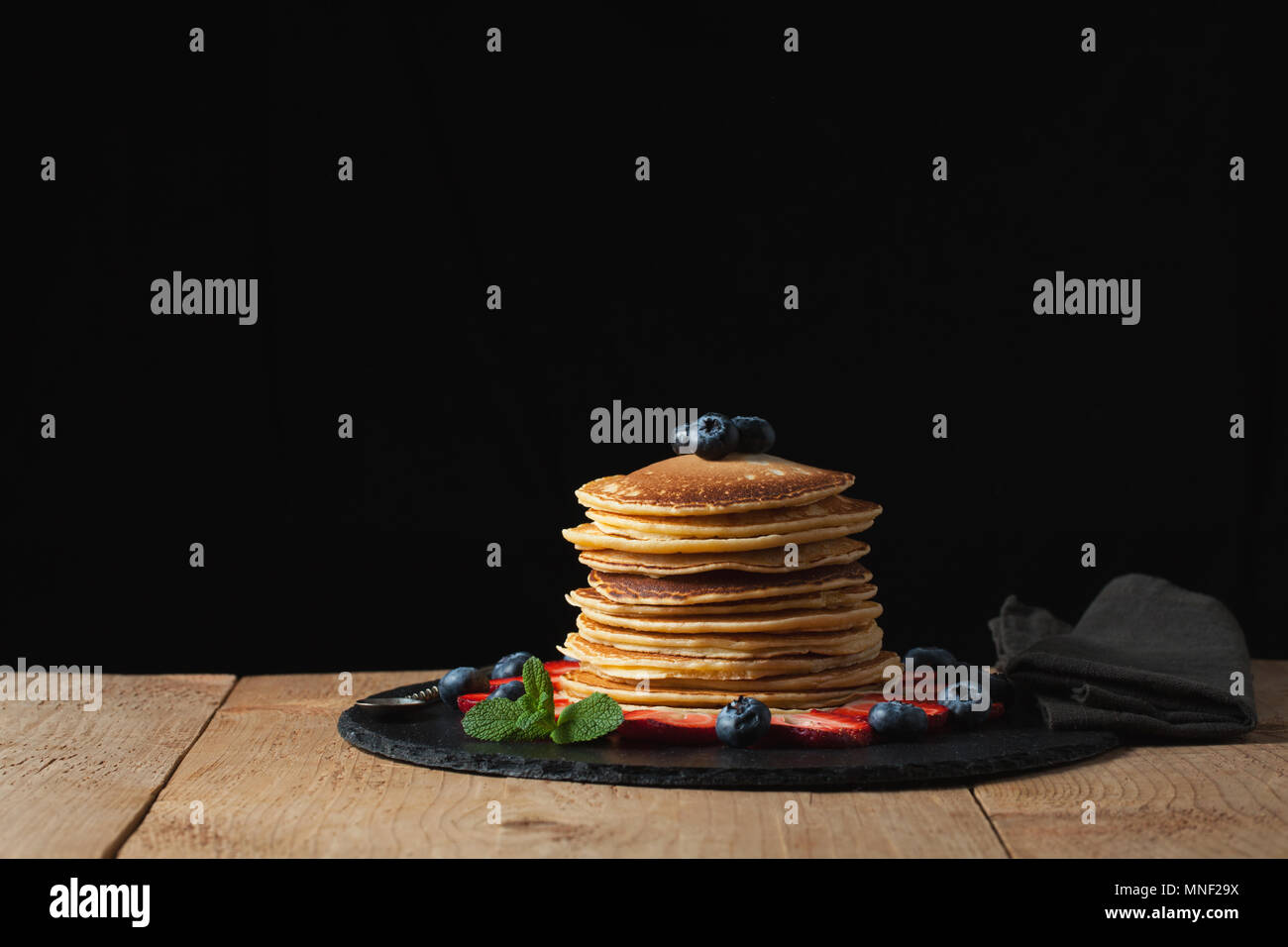 Plain pancake stack hi-res stock photography and images - Alamy
