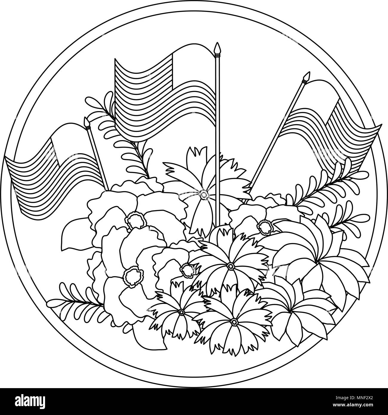 Flags united states army Black and White Stock Photos & Images - Alamy