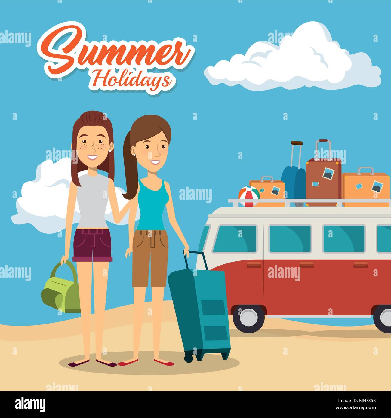 Women In The Beach Characters Stock Vector Image And Art Alamy