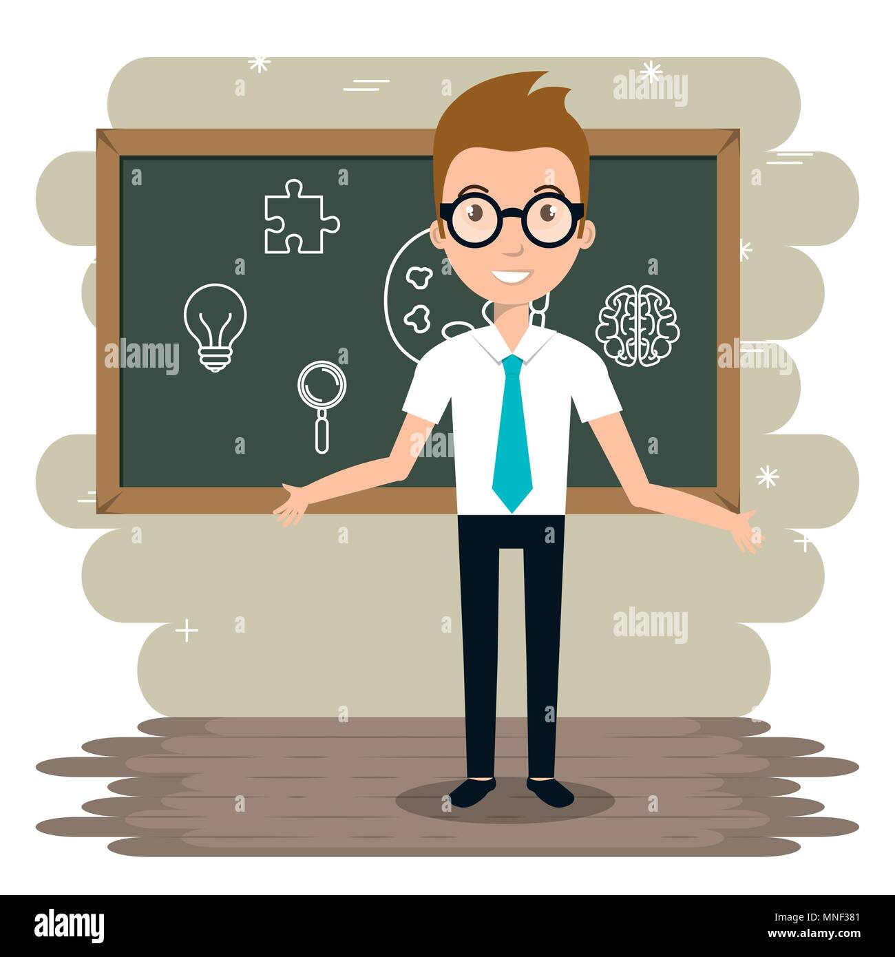 man teacher in the classroom Stock Vector Image & Art - Alamy
