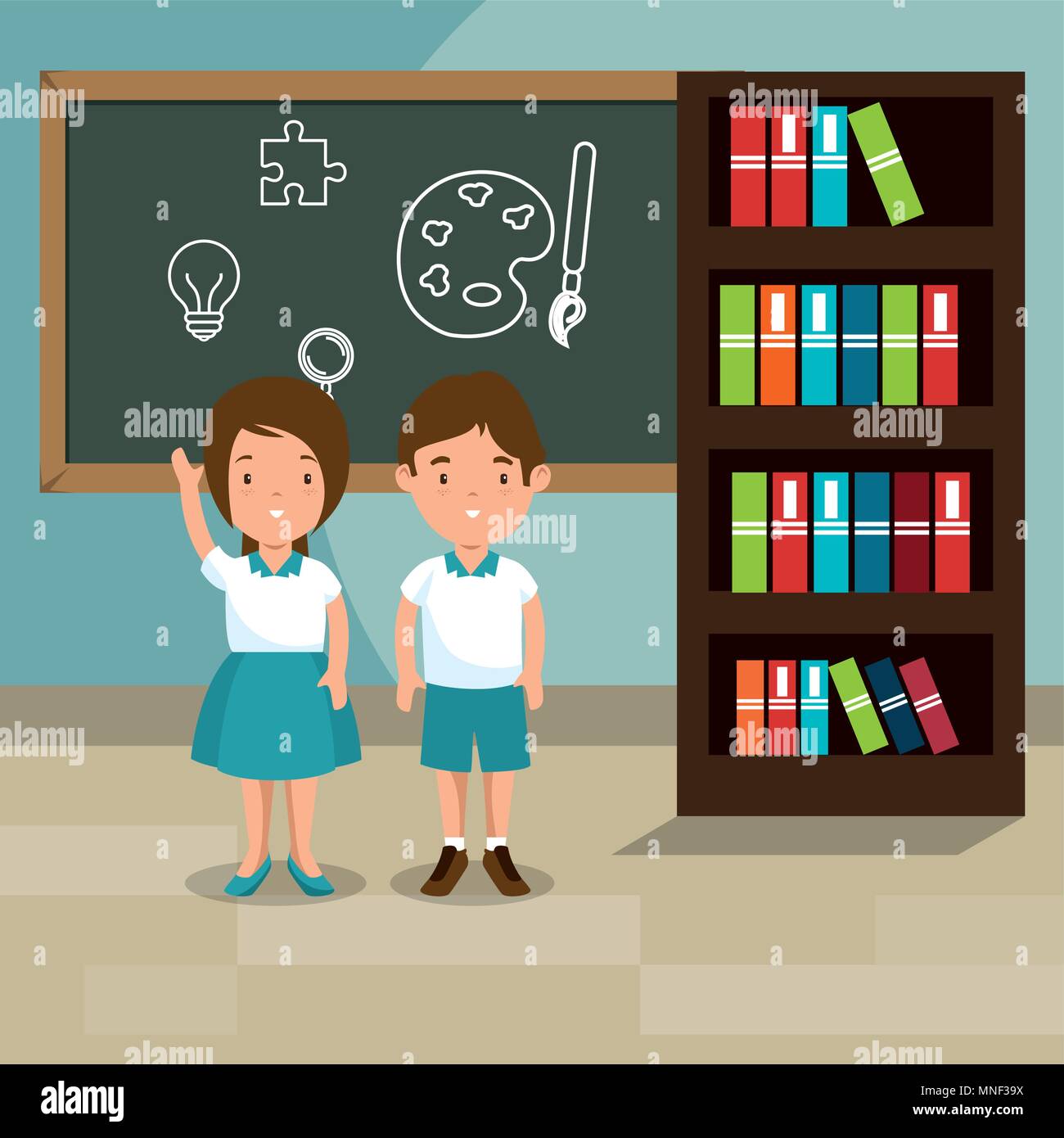 students in the classroom characters Stock Vector Image & Art - Alamy