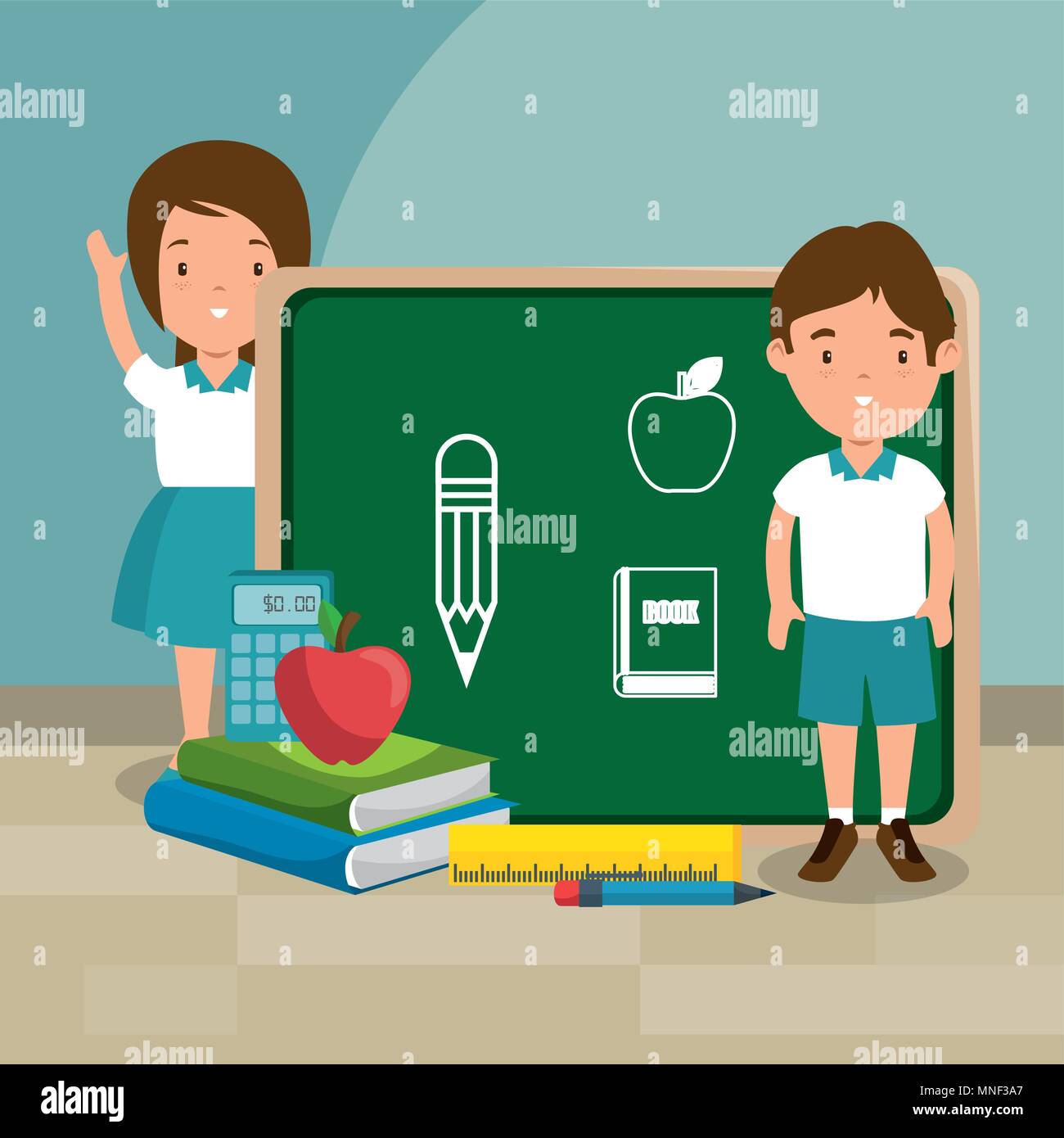 Learners in classroom Stock Vector Images - Alamy
