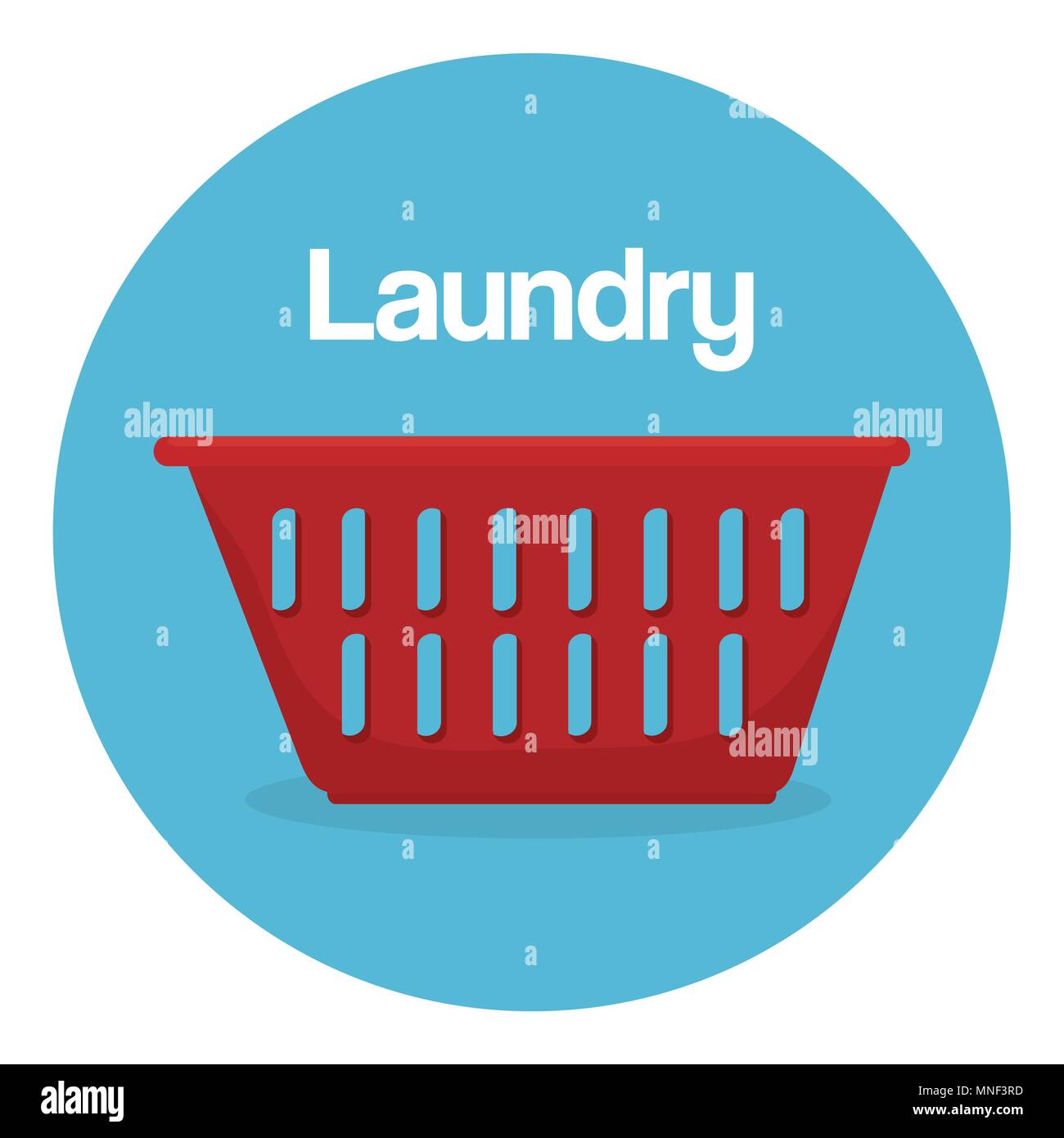 Illustration plastic laundry basket Cut Out Stock Images & Pictures - Alamy