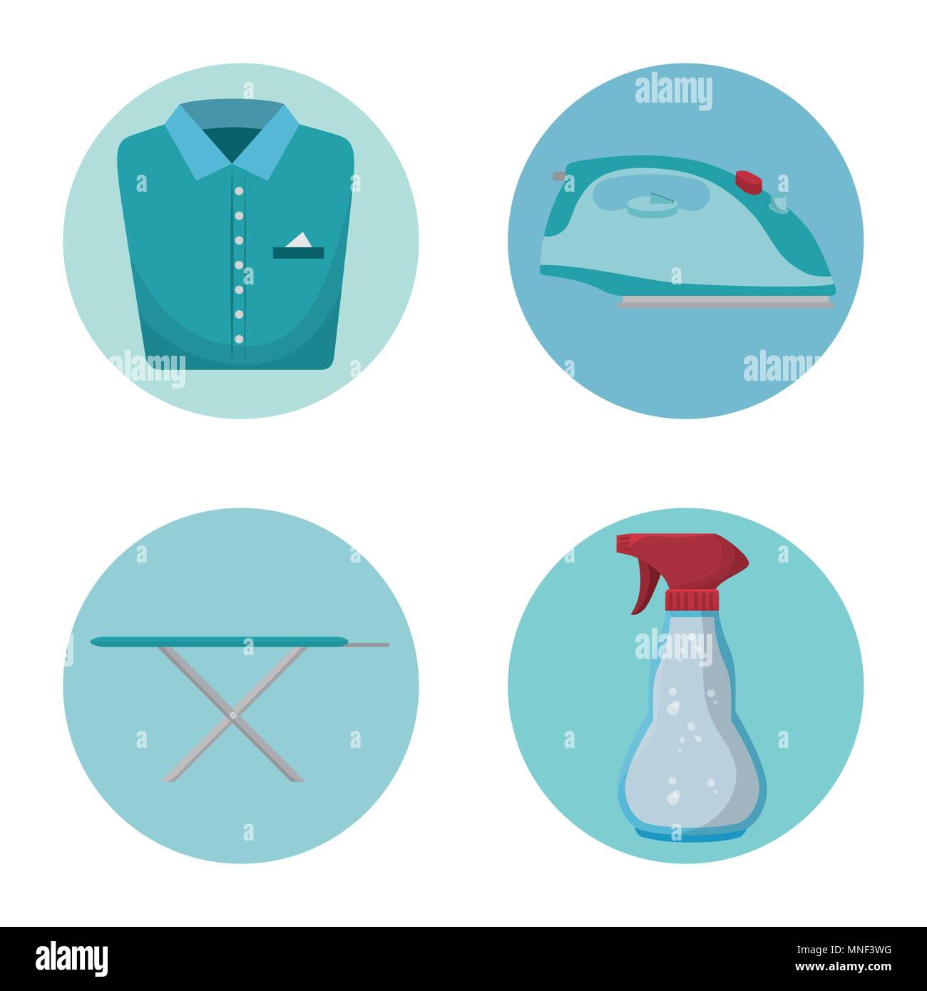 laundry service set icons Stock Vector Image & Art - Alamy
