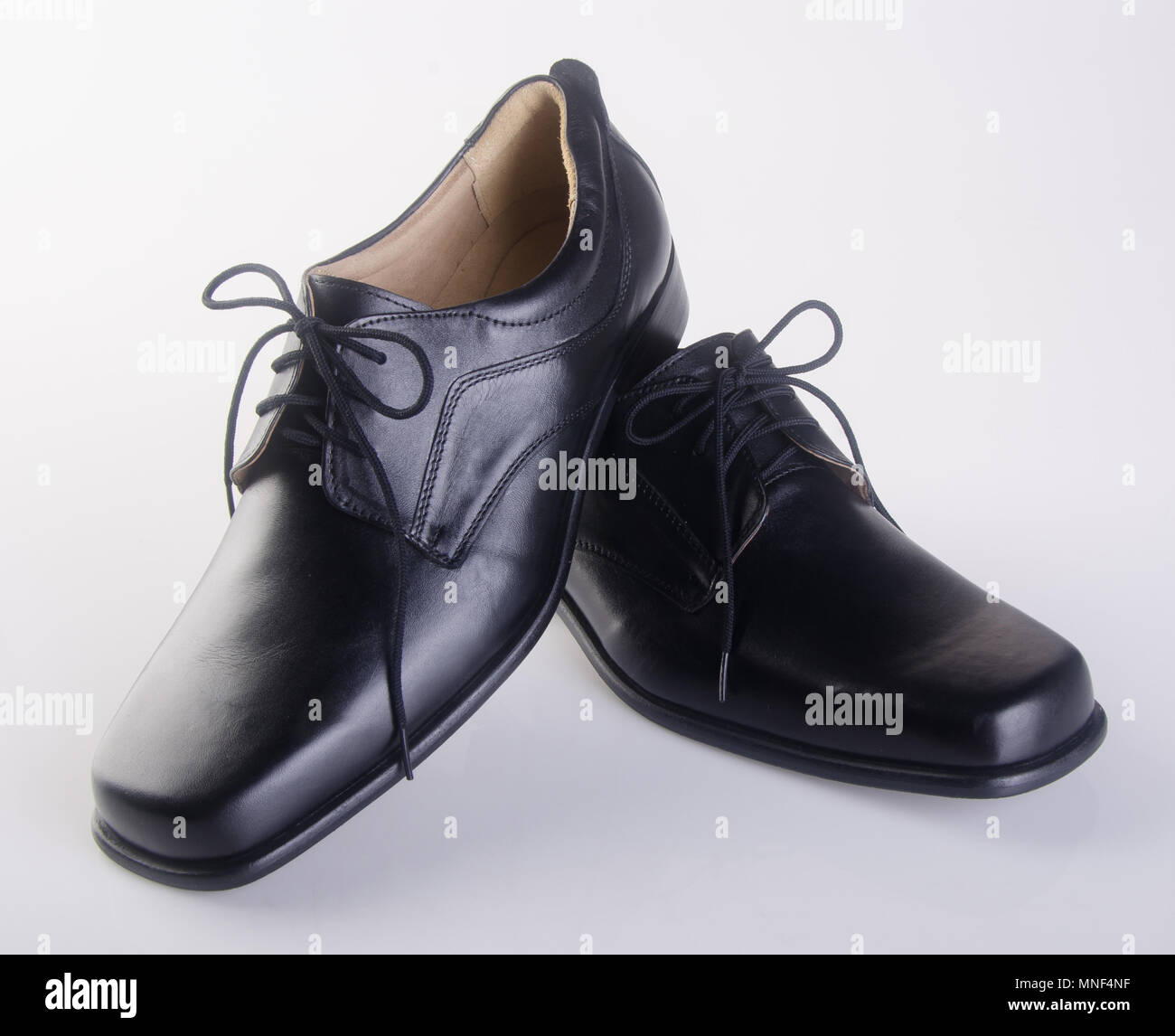 shoe or black color men's shoes on a background Stock Photo - Alamy