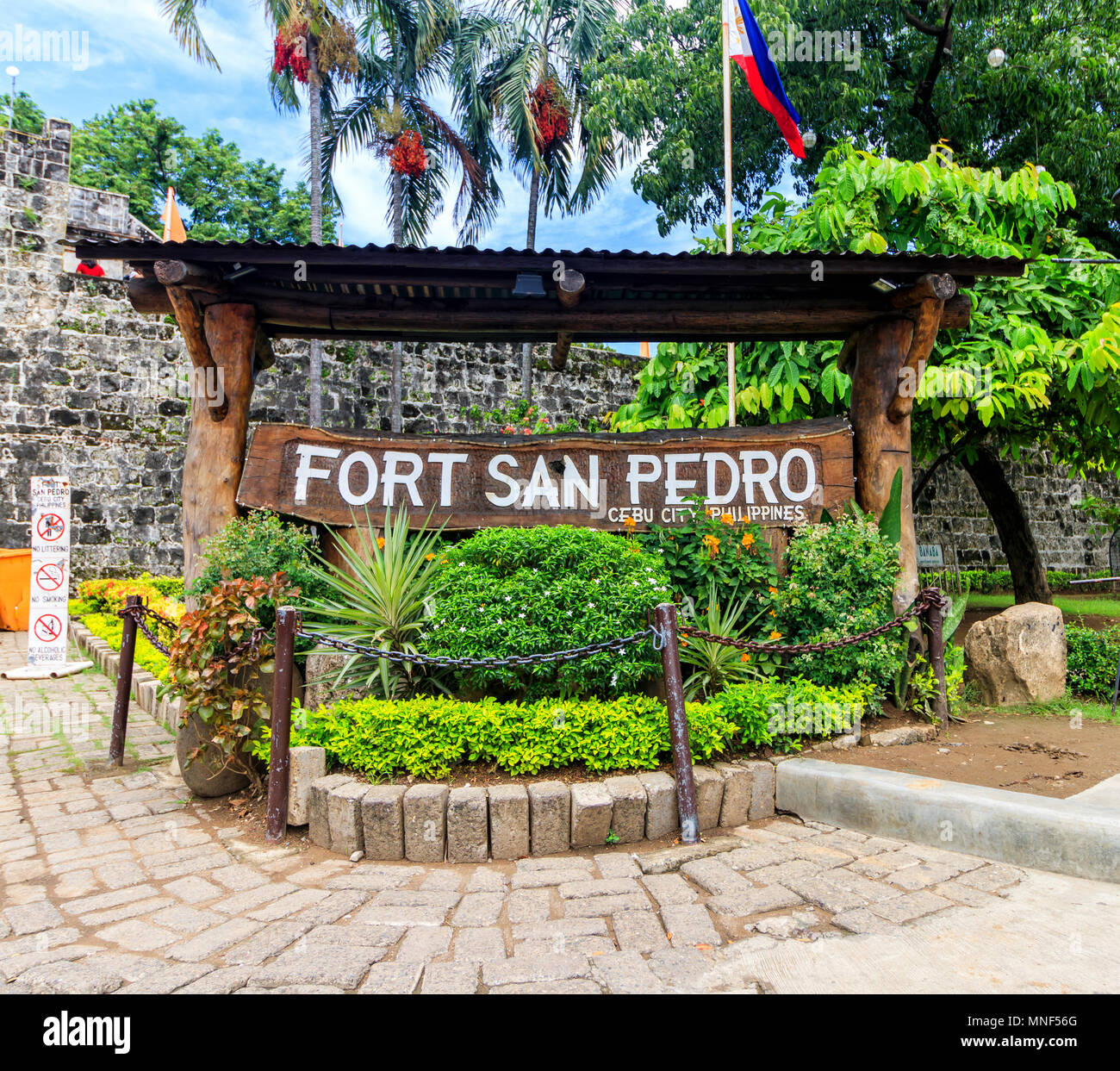 Fort San Pedro, Cebu City, Philippines, 07 July 2017 - Front of Fort ...