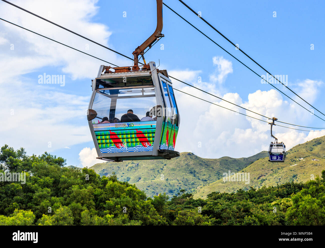 Hong Kong, 12 July 2017 - The Ngong Ping 360 Cable Car Stock Photo - Alamy