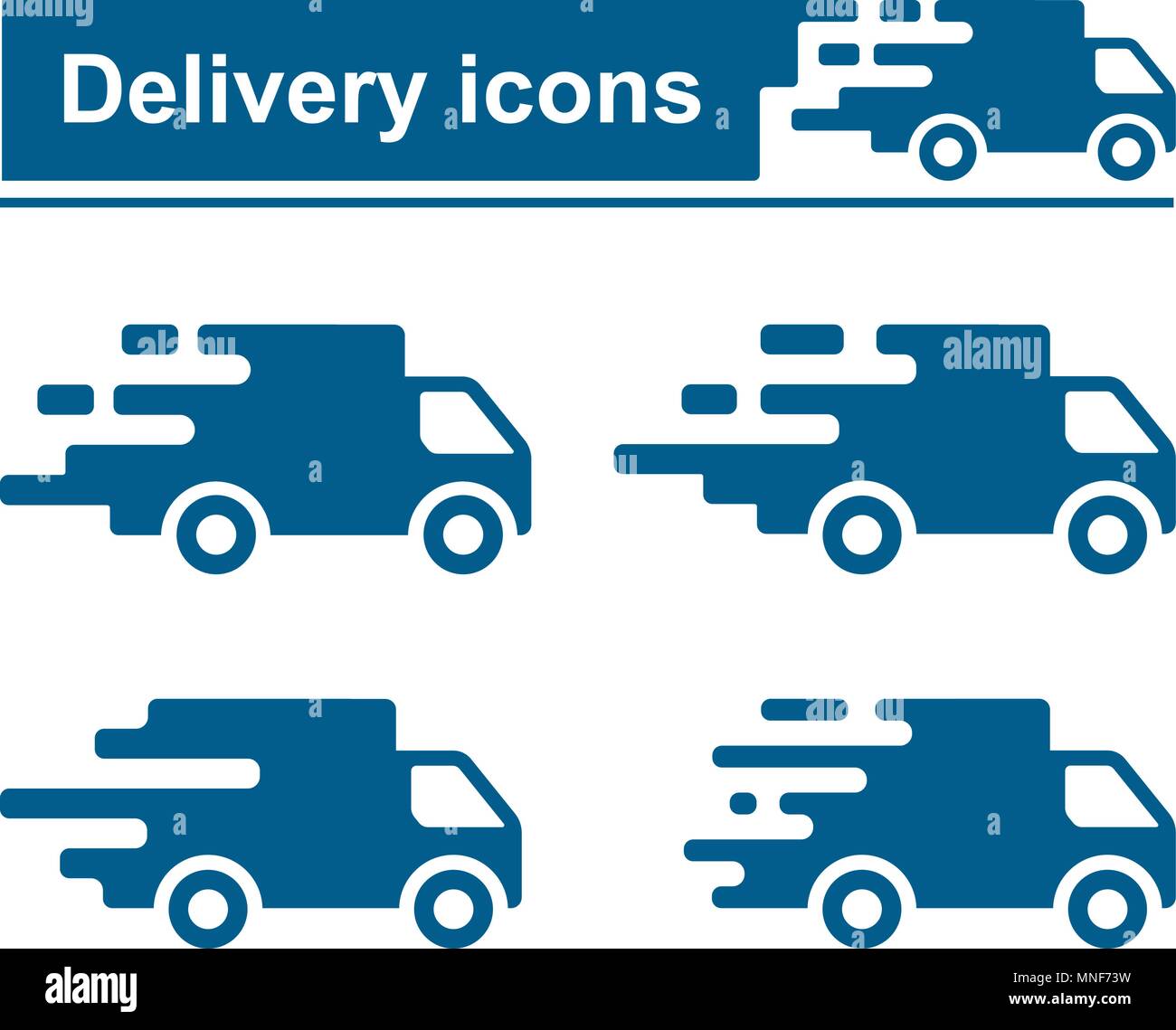 Fast delivery icon set Stock Vector Image & Art - Alamy