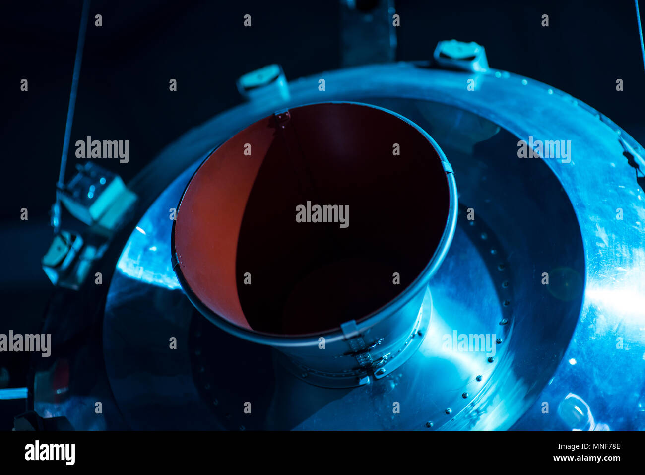 Inside of a rocket engine. NASA Infinity Science Center, Pearlington ...