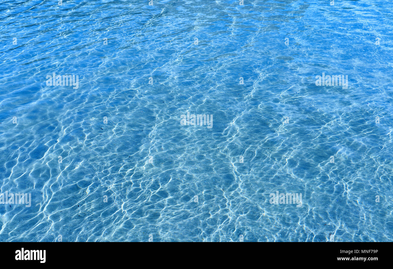 Blue water background in swimming pool or swimming pool in summer Stock ...