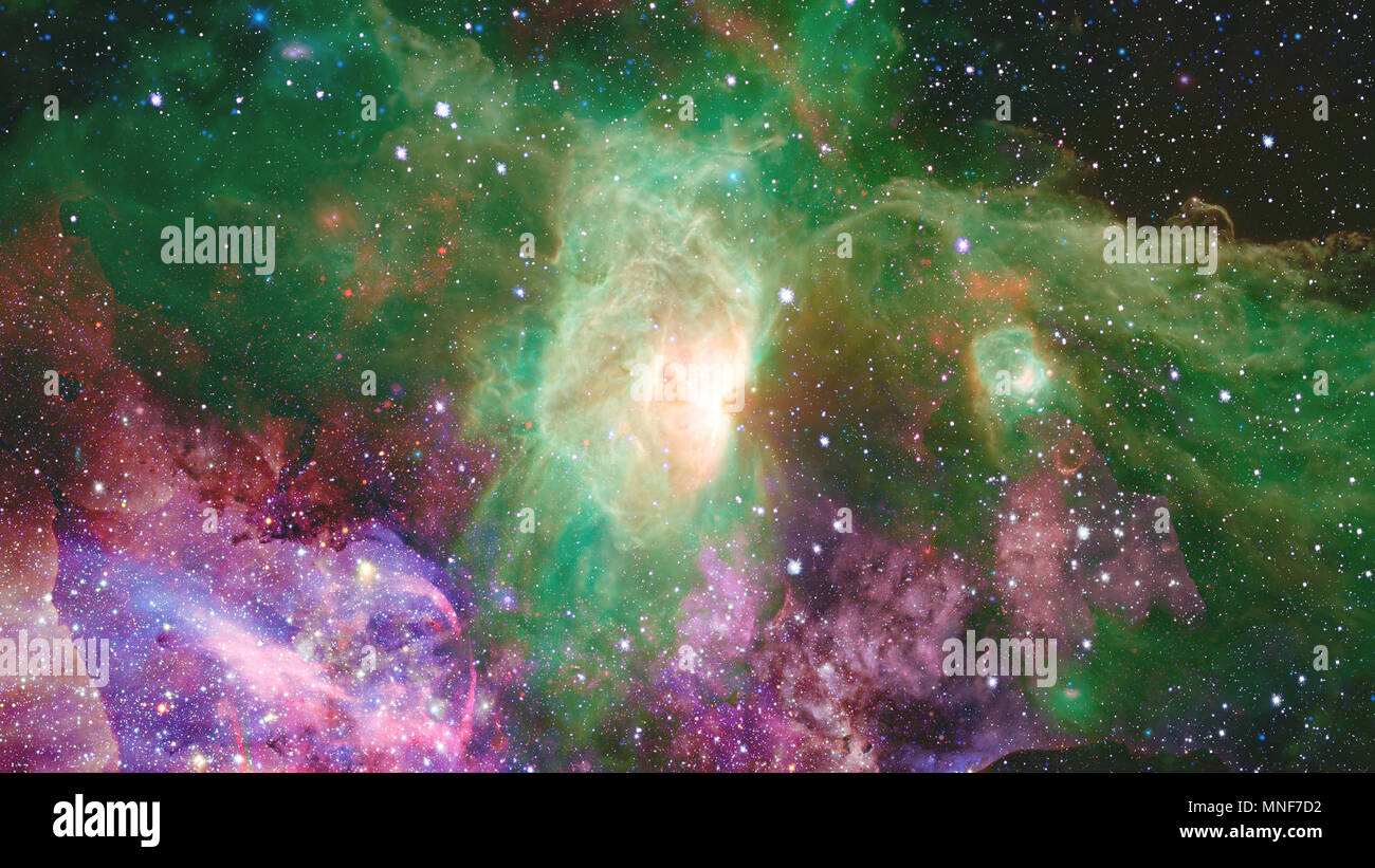 Universe filled with stars, nebula and galaxy. Elements of this image ...