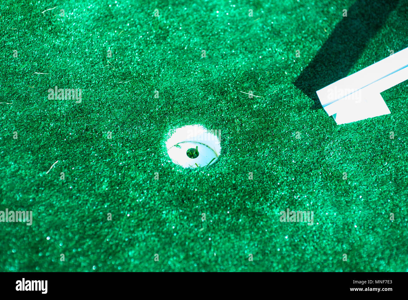 white golf course with green grass Stock Photo - Alamy