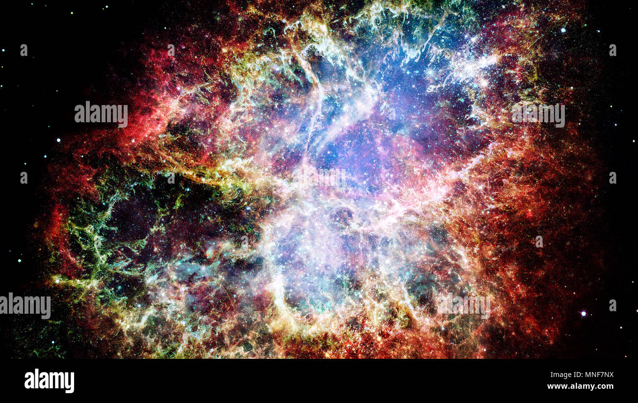 Night sky with stars and nebula. Elements of this image furnished by ...