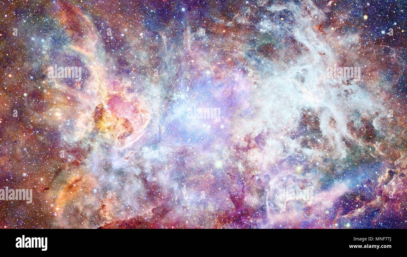Galaxy and nebula. Elements of this Image Furnished by NASA Stock Photo ...