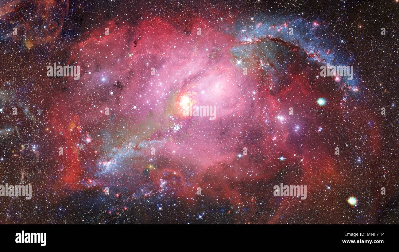 Spiral galaxy in space. Elements of this image furnished by NASA Stock ...