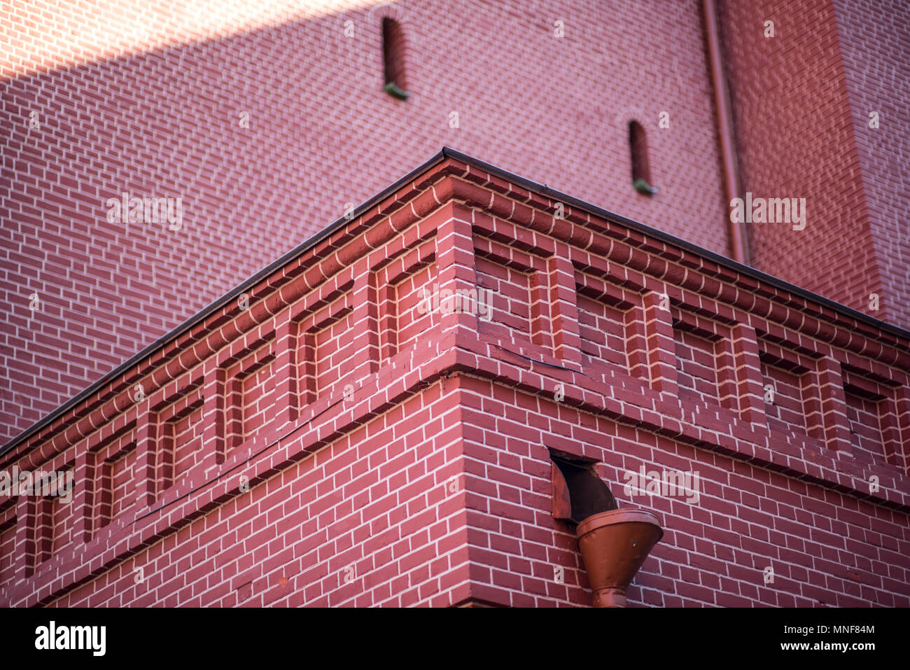 Old castle brick texture Stock Photo - Alamy