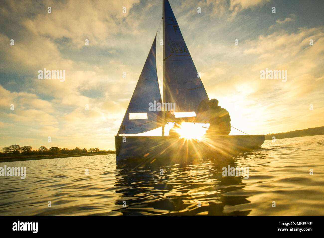 Sailing dinghy lake hi-res stock photography and images - Alamy