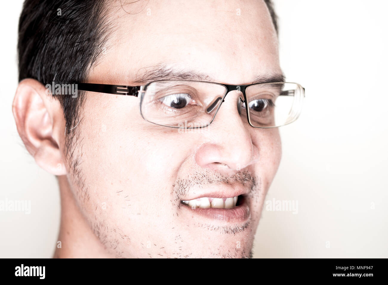 Grit teeth hi-res stock photography and images - Alamy